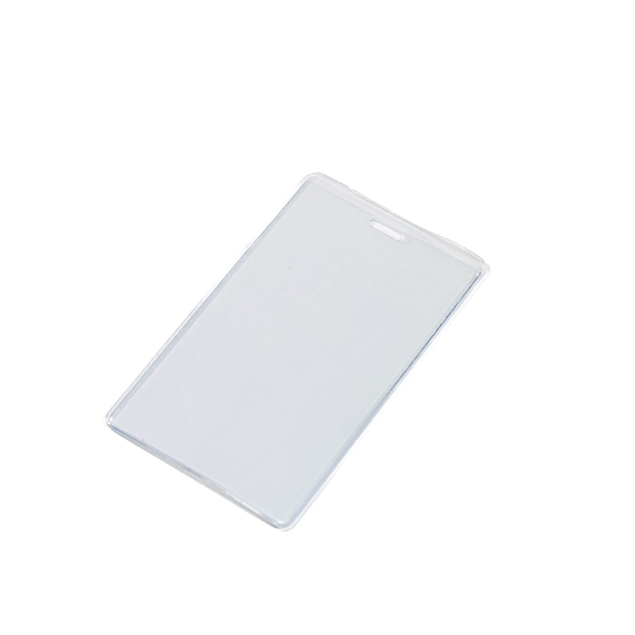 Clear Self-Locking Heavy Duty Soft Plastic Card Holder - ID Supplies